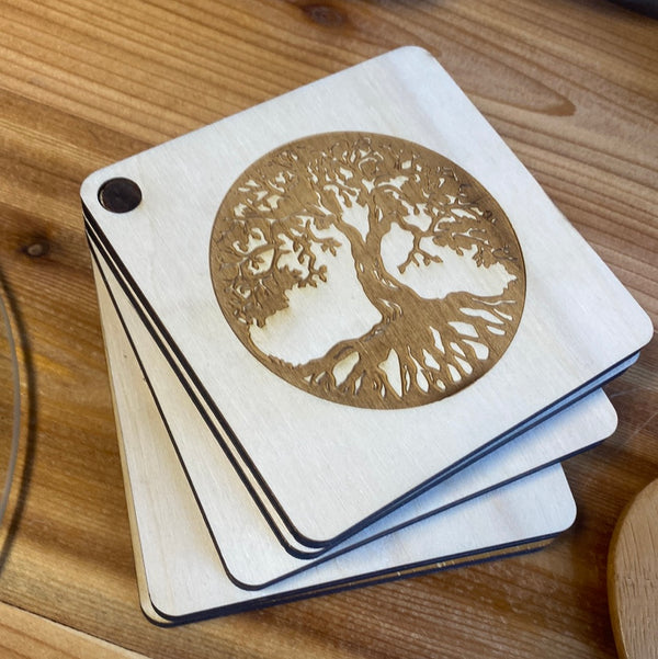 Tree of Life Coaster Set - Northern Hart Designs