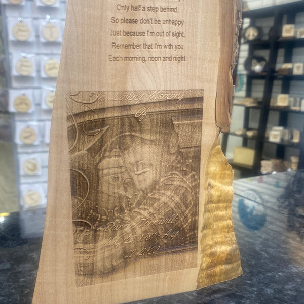 Live Edge Wood Plaque - Northern Hart Designs