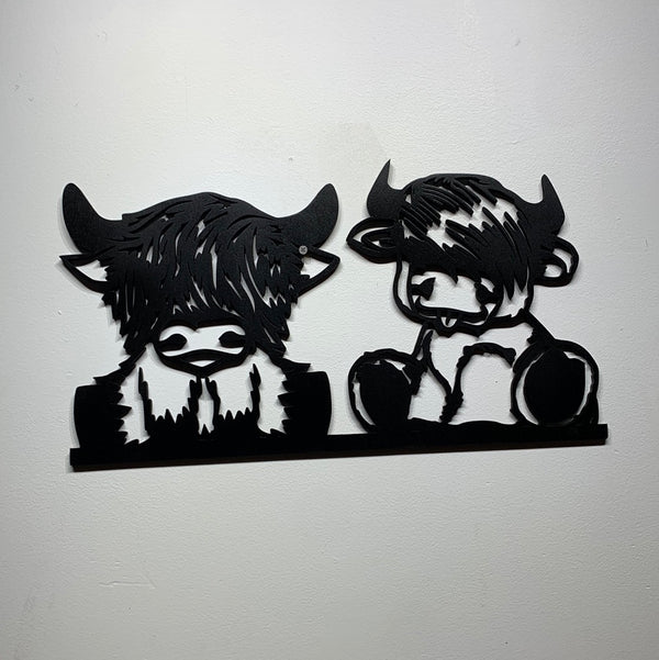 Highland Cow Cutout - Northern Hart Designs