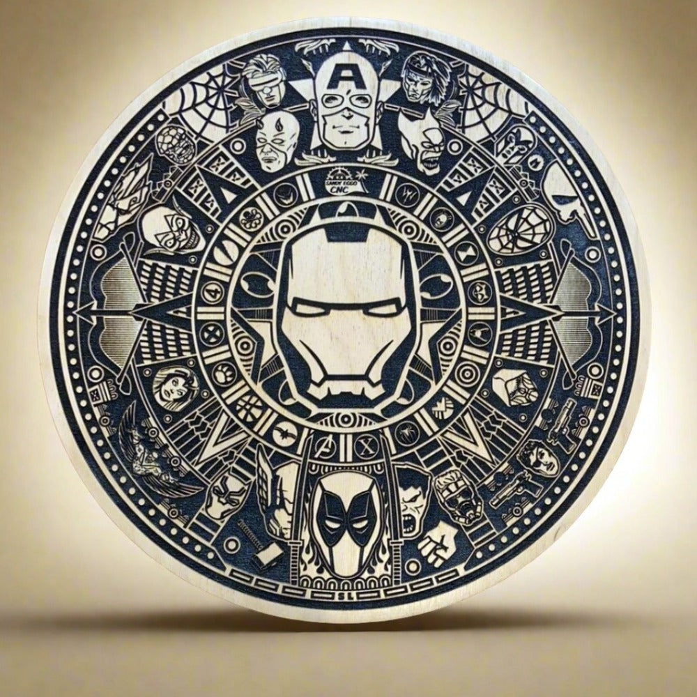 Avengers Mayan Calendar - Northern Hart Designs