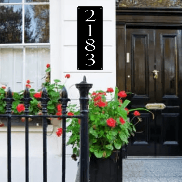 Rectangle House Number Sign | Laser Engraved - Northern Hart Designs