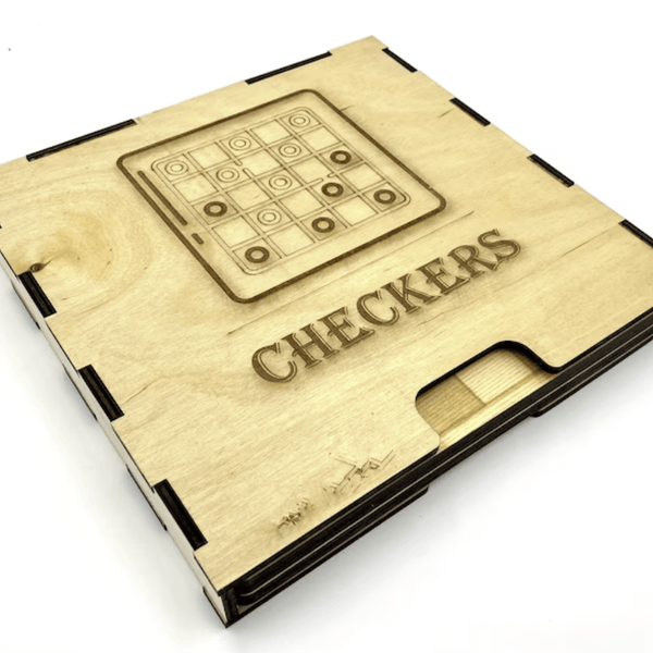 Checkers Game Board - Northern Hart Designs
