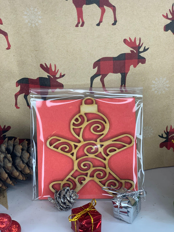 Fancy Gingerbread Man Ornament - Northern Hart Designs