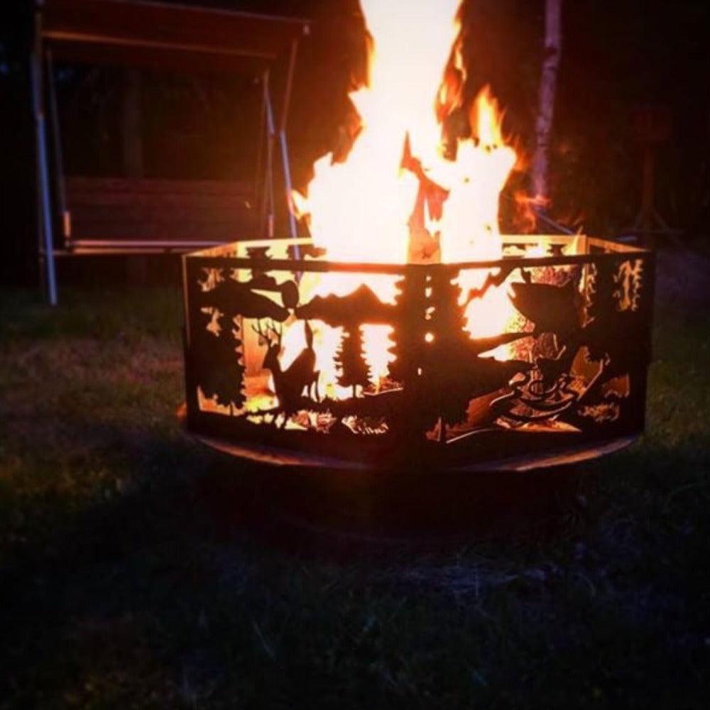 Custom Plasma-Cut Steel Fire Pits | Northern Hart Designs