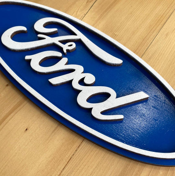 Ford Sign | Laser Engraved Wood Wall Decor - Northern Hart Designs