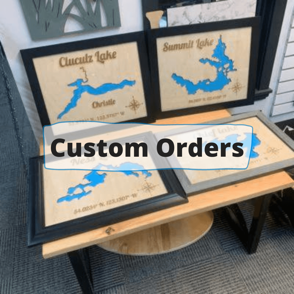 Lake Map's - Northern Hart Designs